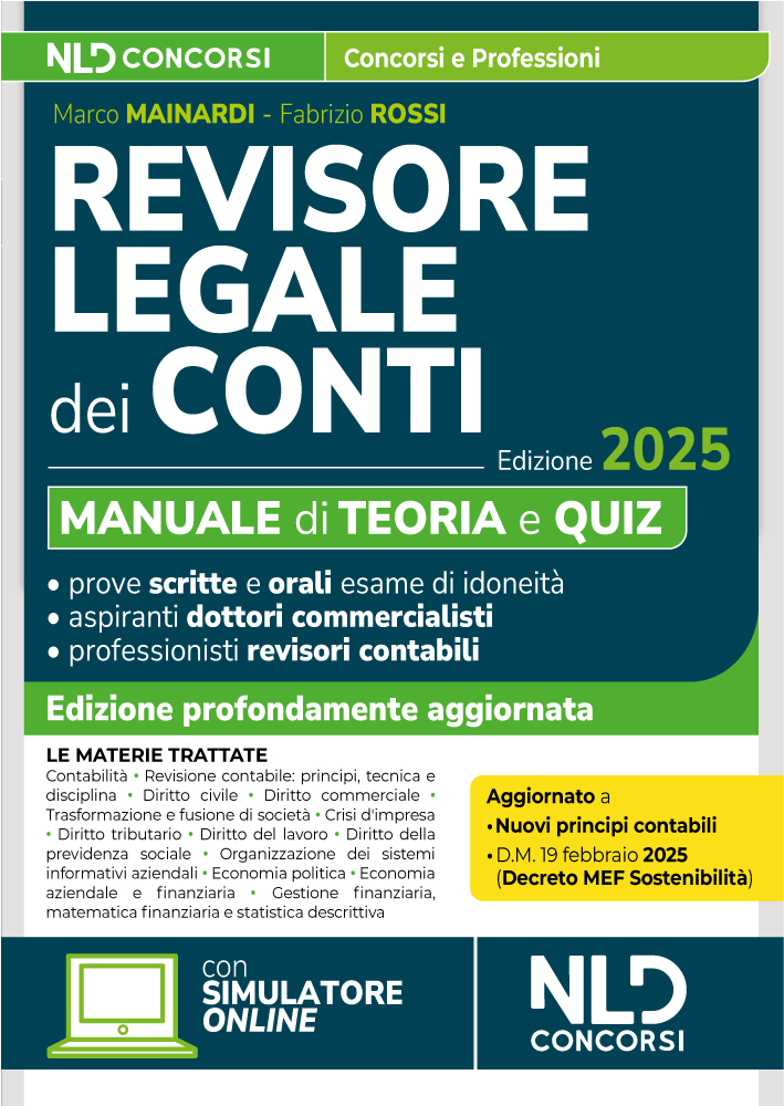 Revisore legale dei Conti. Manuale con teoria e Quiz 2025 | N-Editore